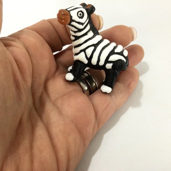 Leps | Accents | Leps Of Peru Handmade Zebra Clay Art Miniature ...